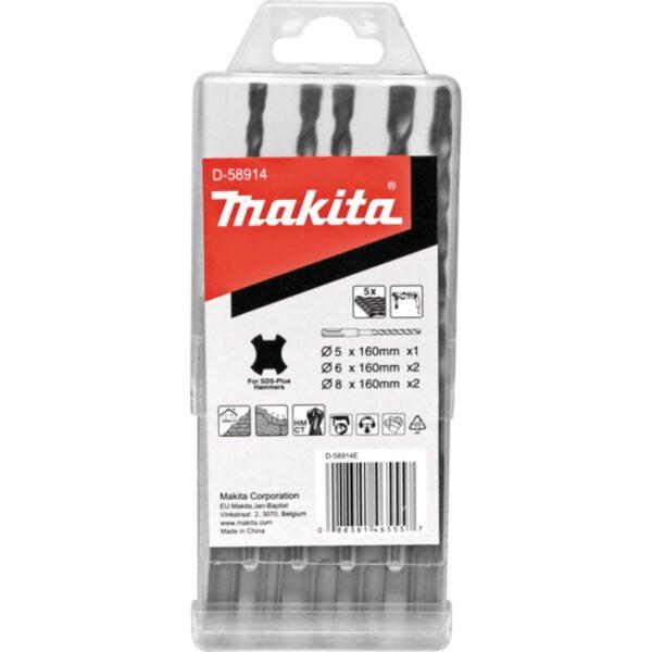 Makita Set-5 xom. SDS-Plus bušilice