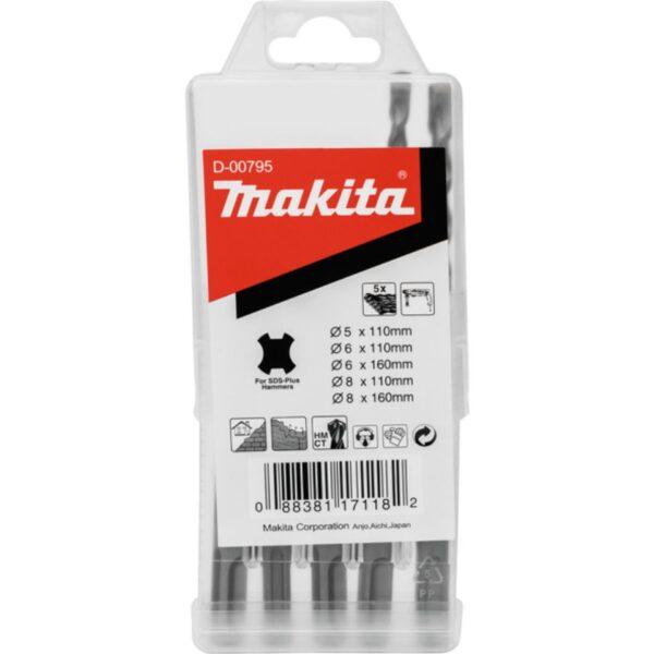 Makita Set-5 xom. SDS-Plus bušilice