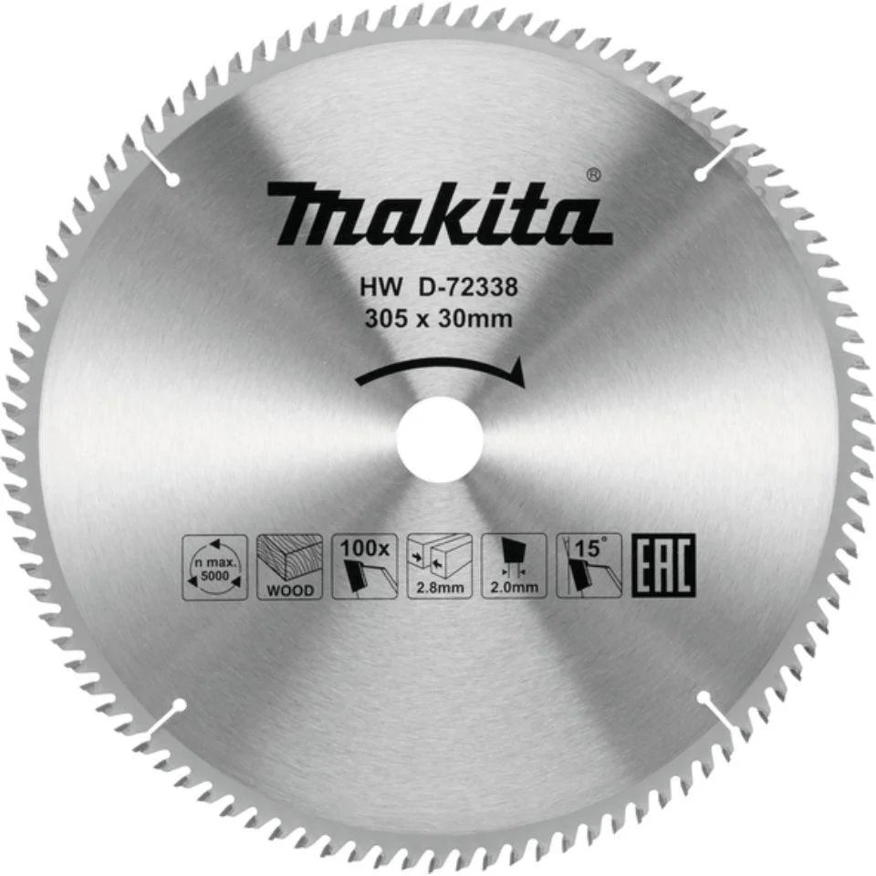 Makita T.C.T list testere za drvo 305mm x 30mm x 100T