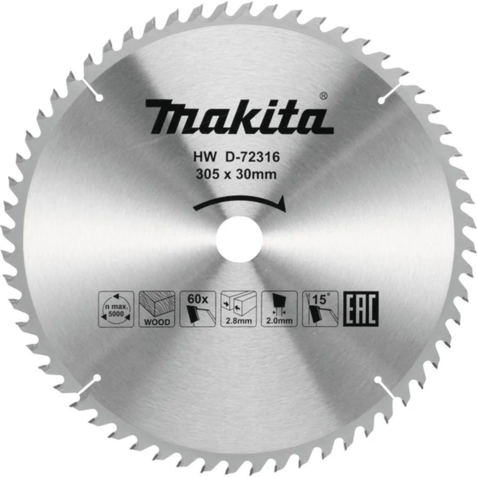 Makita T.C.T list testere za drvo 305mm x 30mm x 60T