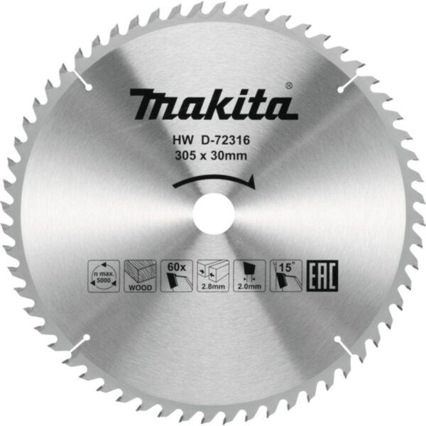 Makita T.C.T list testere za drvo 305mm x 30mm x 60T