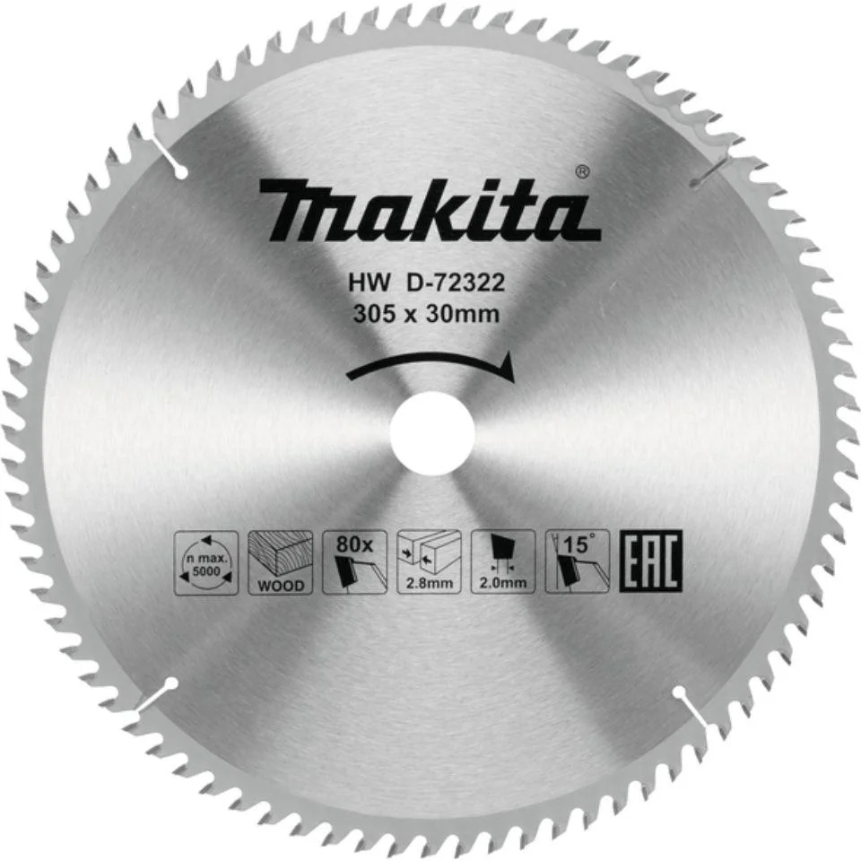 Makita T.C.T list testere za drvo 305mm x 30mm x 80T