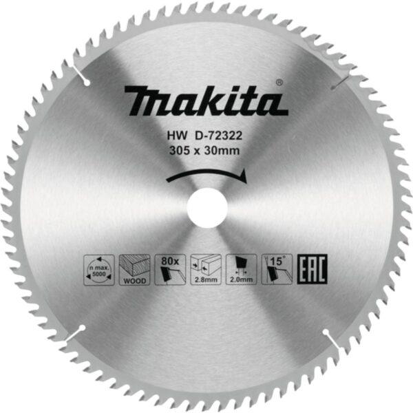 Makita T.C.T list testere za drvo 305mm x 30mm x 80T