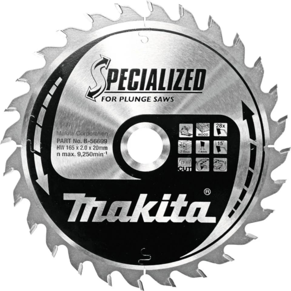 Makita T.C.T list testere za SP600D 165mm x 20mm x 28T