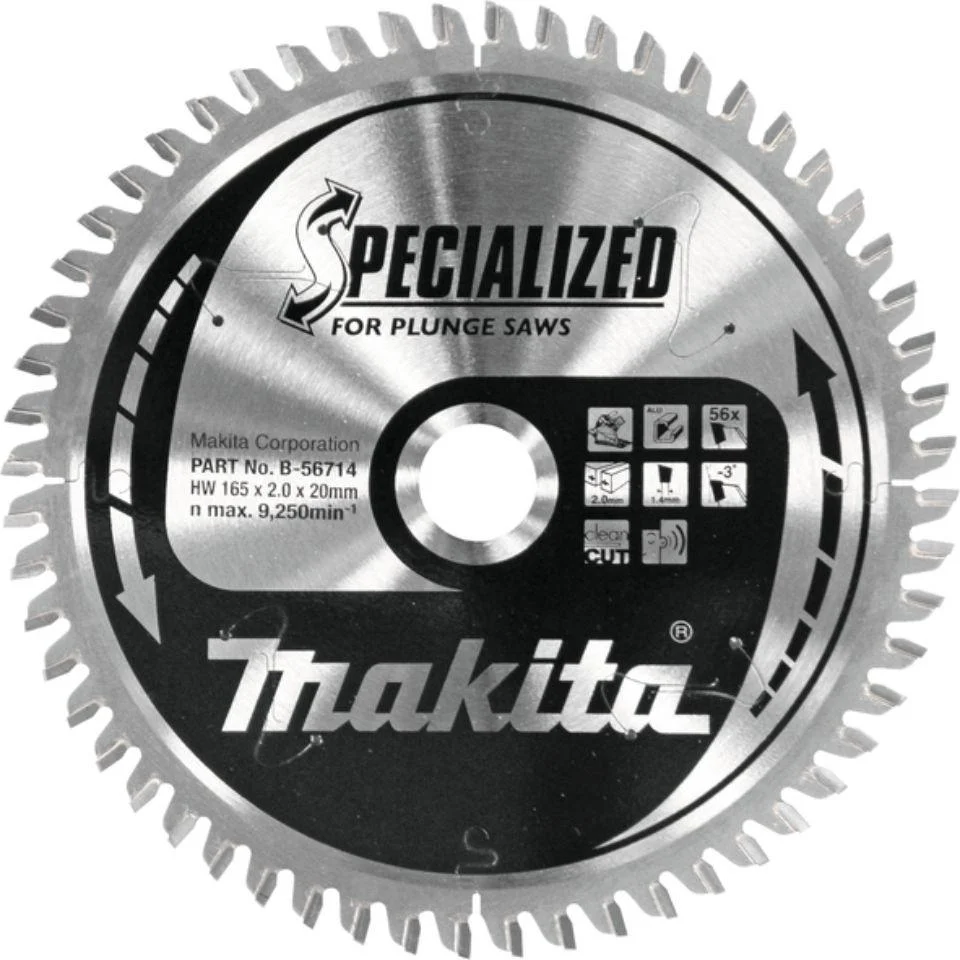 Makita T.C.T list testere za SP600D 165mm x 20mm x 56T