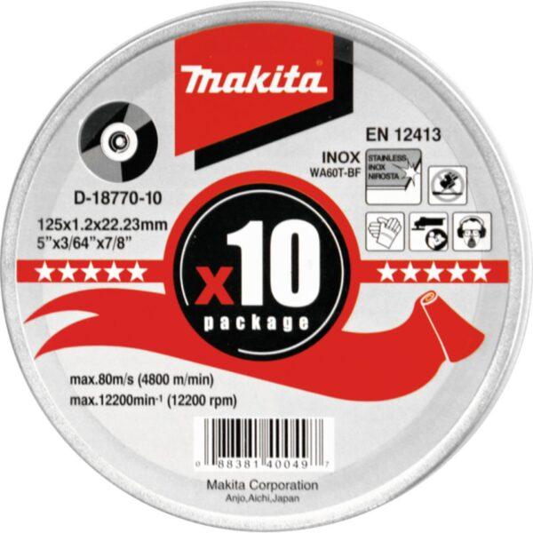 Makita tanki rezni Točak u konzervi 10xom 125×1.2×22.23