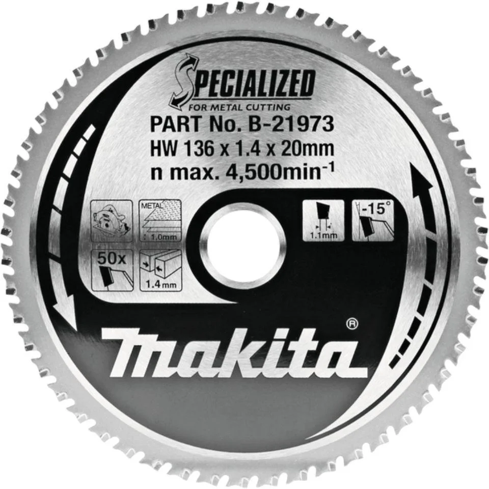 Makita TCT list testere 136×20 50T