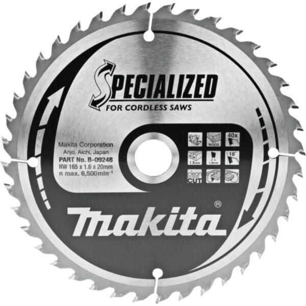 Makita TCT list testere 165×20 40 T