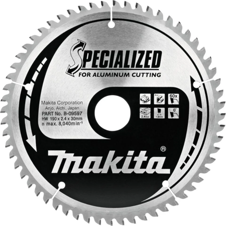 Makita TCT list testere 190×30 60 T