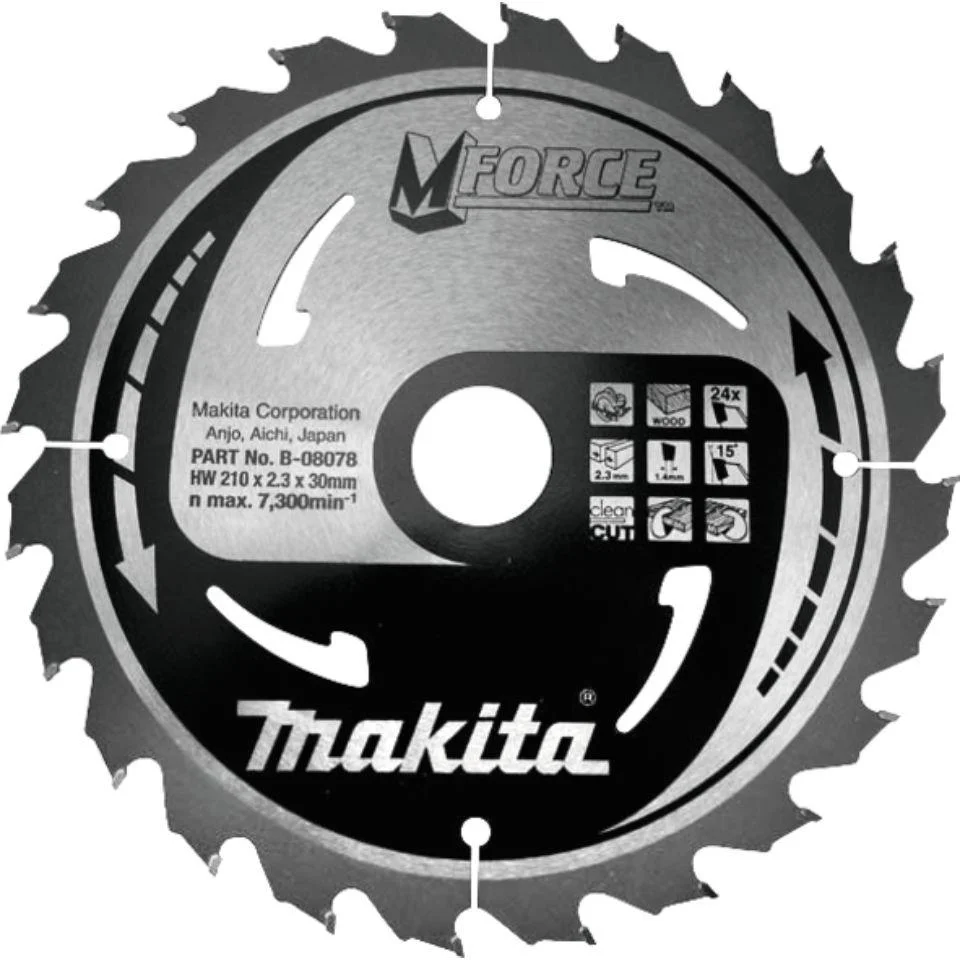 Makita TCT list testere 210×30 24 T