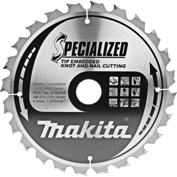 Makita TCT list testere 210×30 24 T