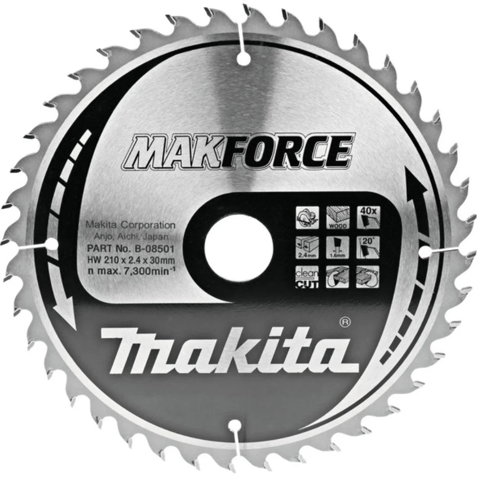 Makita TCT list testere 210×30 40 T