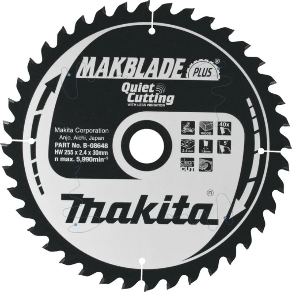 Makita TCT list testere 216×30 24 T