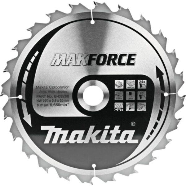 Makita TCT list testere 270×30 24 T