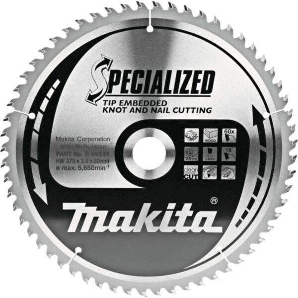 Makita TCT list testere 270×30 60 T