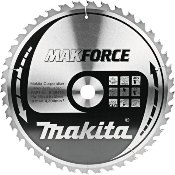 Makita TCT list testere 355×30 40 T