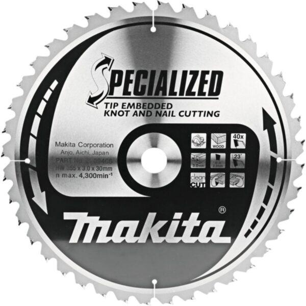 Makita TCT list testere 355×30 40 T