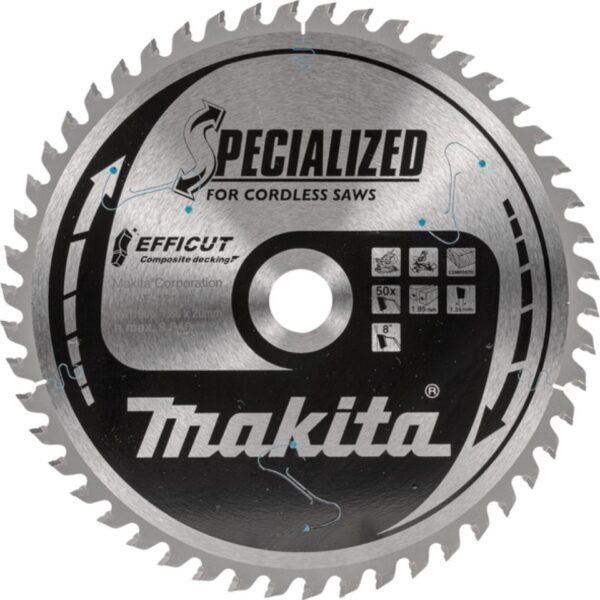 Makita TCT list testere EFFICUT 190x20x50T kompozitni decxing