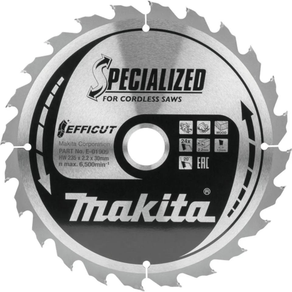 Makita TCT list testere EFFICUT 235mmx24T