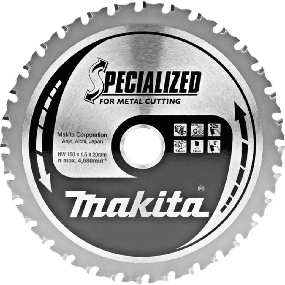 Makita TCT list testere za Debeli metal 150x20mm,32T