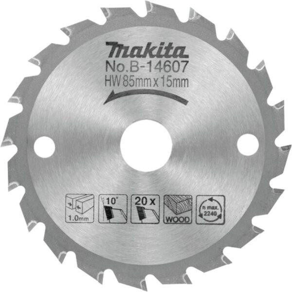 Makita TCT list testere za drvo, 85x15mm,20T