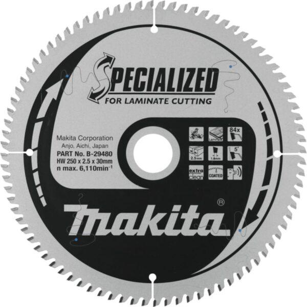 Makita TCT list testere za laminat 250×30 mm 84T