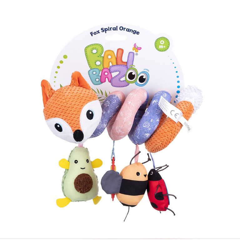 Plišana igračka za bebe Bali Bazoo – Fox Crib Spiral