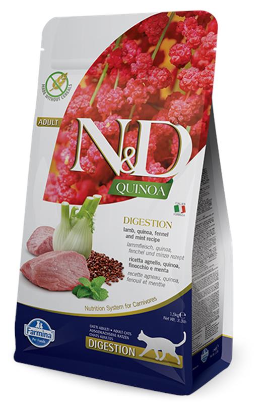 N&D Cat Adult Quinoa Digestion Lamb&Fennel 1.5 Kg