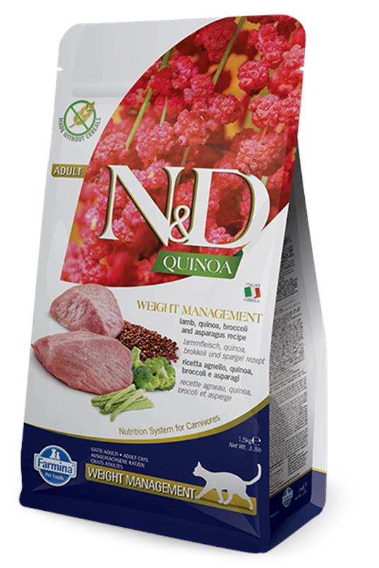 N&D Cat Adult Quinoa Weight Managment 1.5 Kg