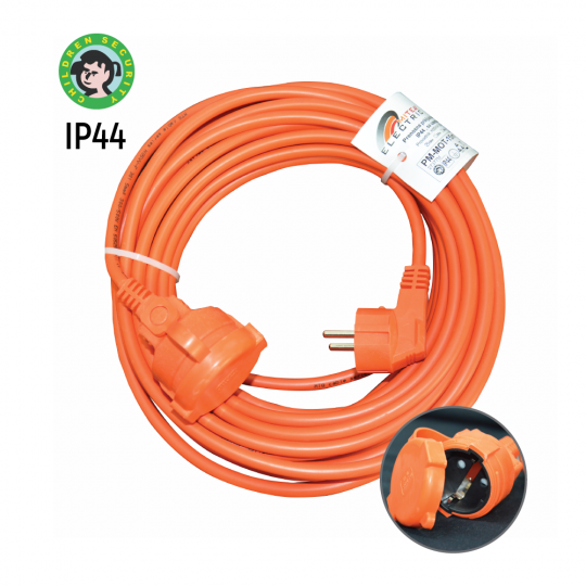 PM-MOT-15m DZ IP44 250V 3x1.5mm 16A max. 3680W prenosna narandžasta priključnica za kosilicu 27377M Mitea Electric