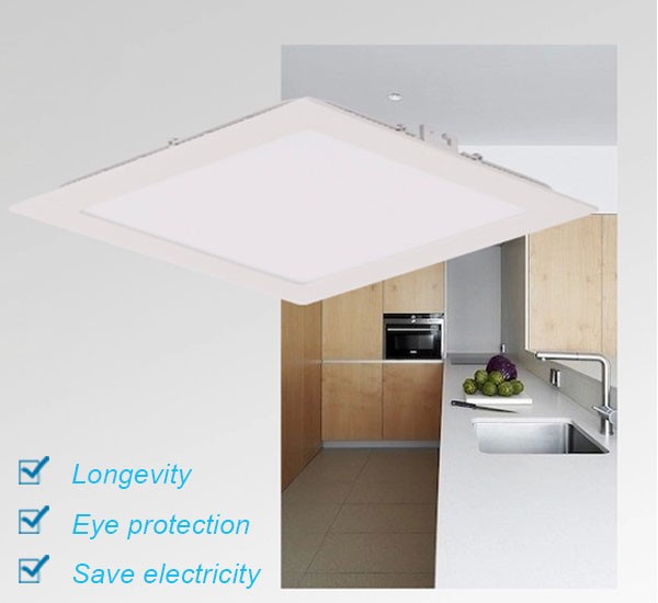 Ugradni LED panel kockasti 18W 4200K beli