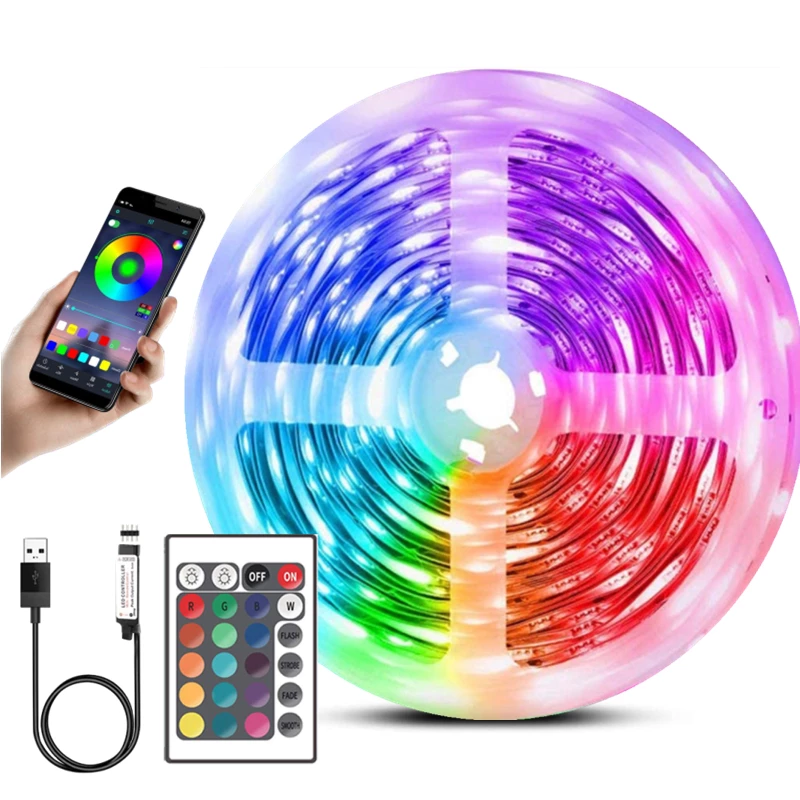 LED Traka RGB USB 5V (Bluetooth+Daljinski) 3 i 5M Silikonska