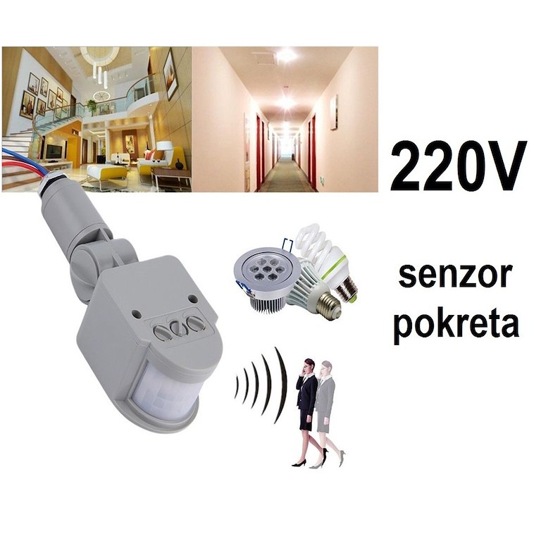 Senzor Pokreta Infracrveni 220V