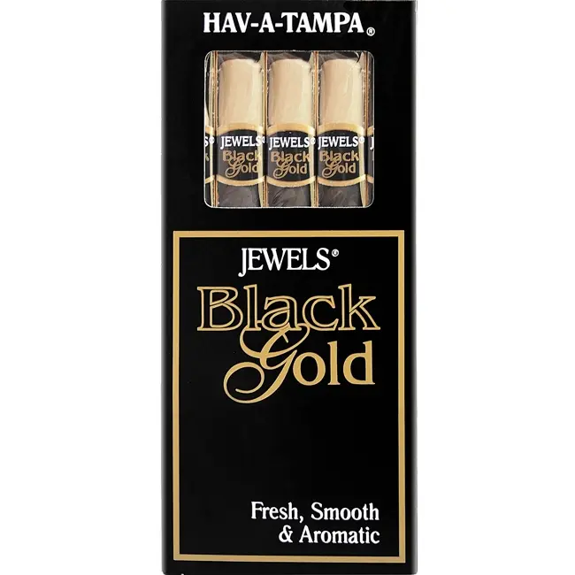 HAV-A-TAMPA CIGARA JEWELS BLACK&GOLD