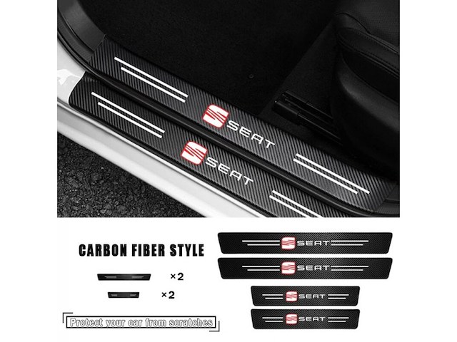 SEAT karbon nalepnice za pragove vrata-Set NOVO