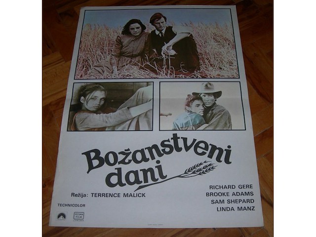 Božanstveni dani (Richard Gere) - filmski plakat