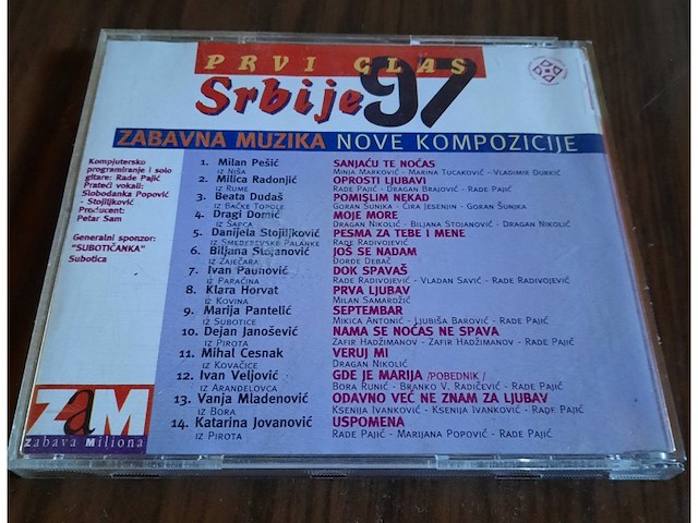 CD-PRVI GLAS SRBIJE 97-ORIGINAL-ZAM PRODUKCIJA