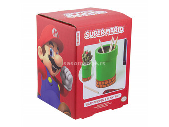 Super Mario Pipe Plant &amp; Pen Pot