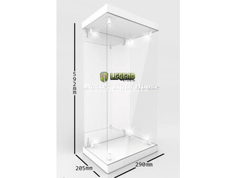 Master Light House Acrylic Display Case with Lighting for 1/4 Action Figures (white)