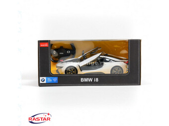 Rastar RC BMW i8 1:14 - bel, crn ( A013809 )