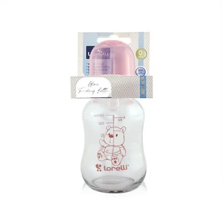 Lorelli flasica staklena 125ml (0m+) - blush pink ( 10200610003 )