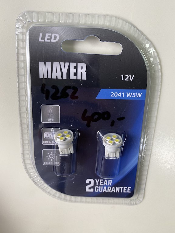 W5W, 12V, 4*2835SMD, White MAYER