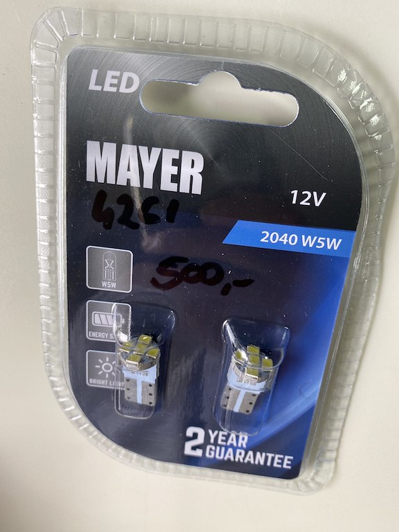 W5W, 12V, 5*2835SMD, White MAYER