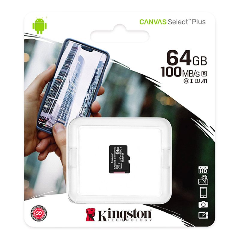 Memorijska Kartica Kingston Select Plus 64GB/100MB/S
