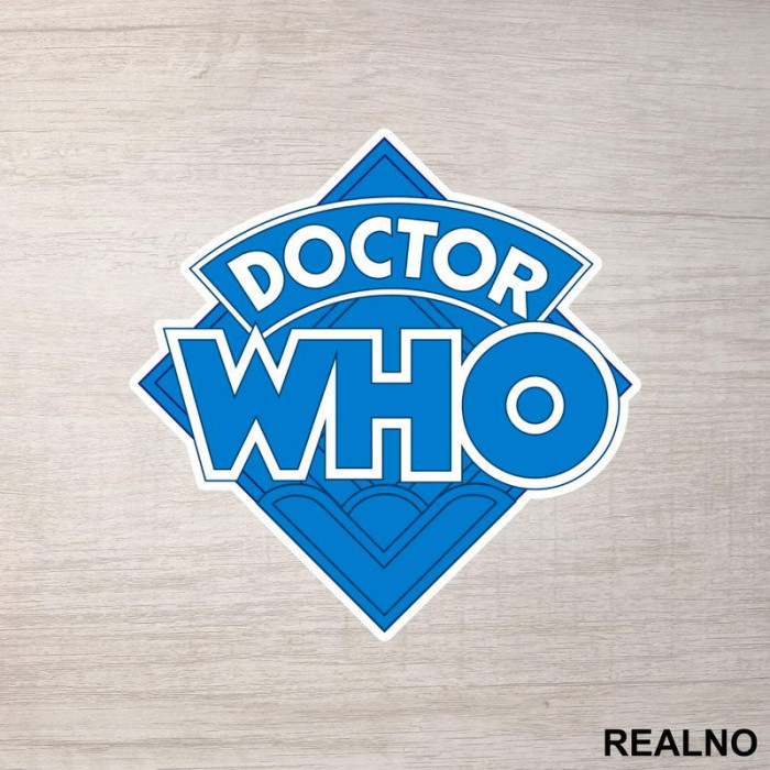 LOGO - DOCTOR WHO - DW - NALEPNICA