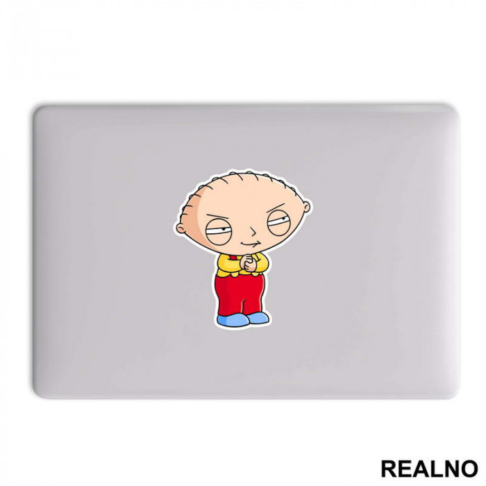 EVIL GENIUS STEWIE - FAMILY GUY - NALEPNICA