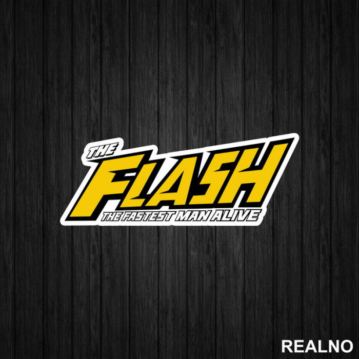 LOGO FROM COMIC - FLASH - NALEPNICA