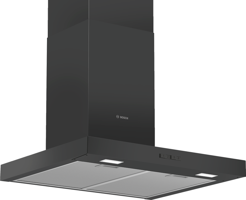 Series 2, wall-mounted cooker hood, 60 cm, Black, DWB66BC60