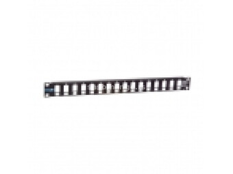 Patch panel modularni 19"/1U sa 16 slotova za UTP module (UKP-16-1U) bez modula