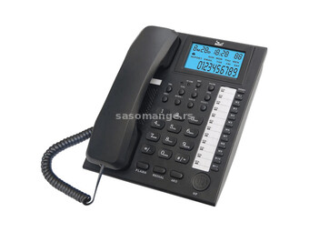 MeanIT Analogni telefon, stolni, LCD ekran, crni - ST200 Black